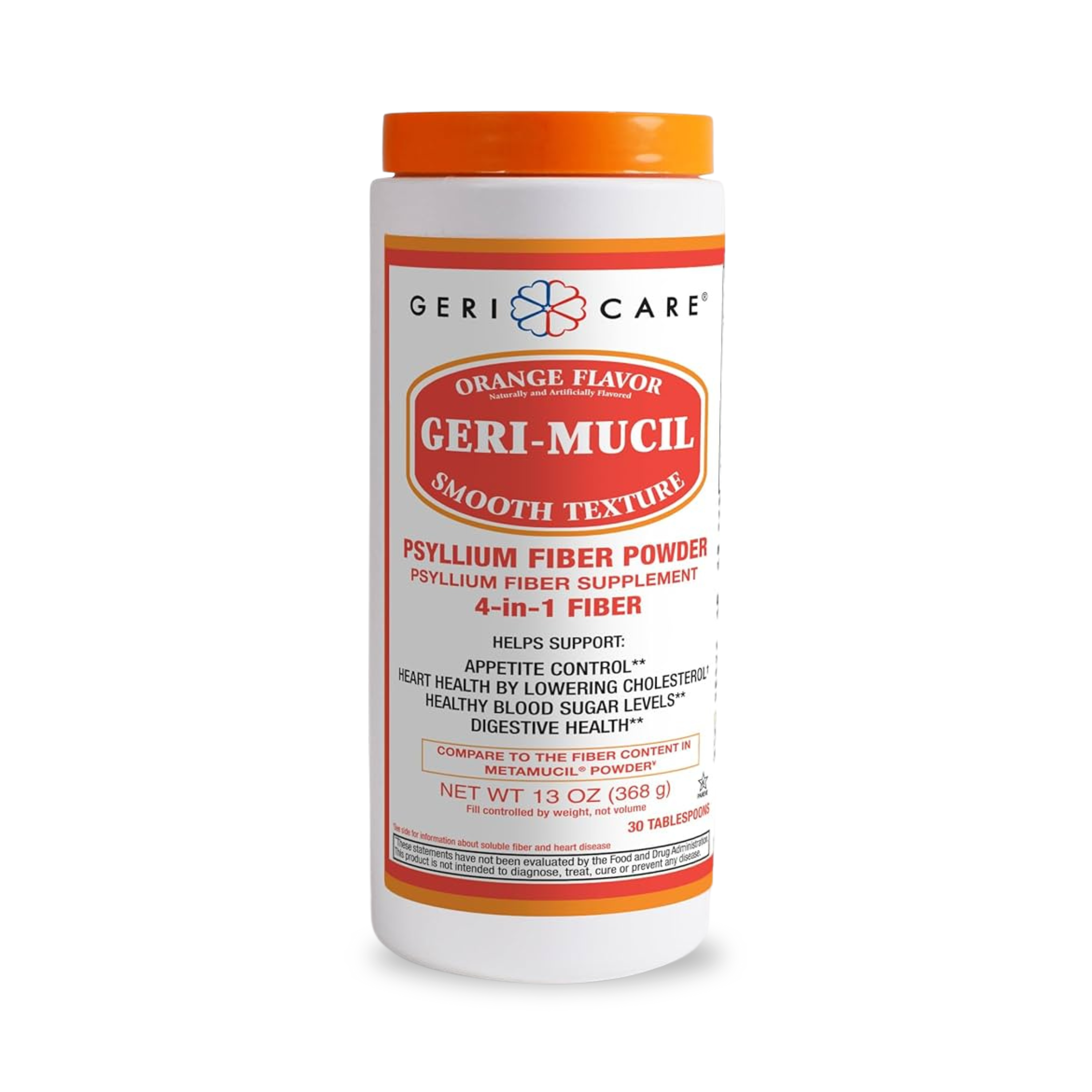 Geri-Mucil Powder - Orange Flavor - Geri-Care Pharmaceuticals